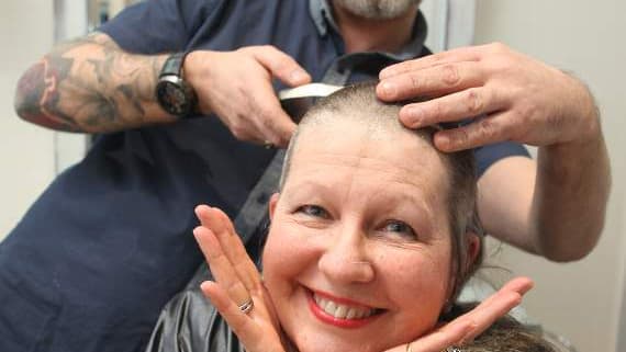 Jill goes to hair-raising lengths to help sufferer | tavistock-today.co.uk