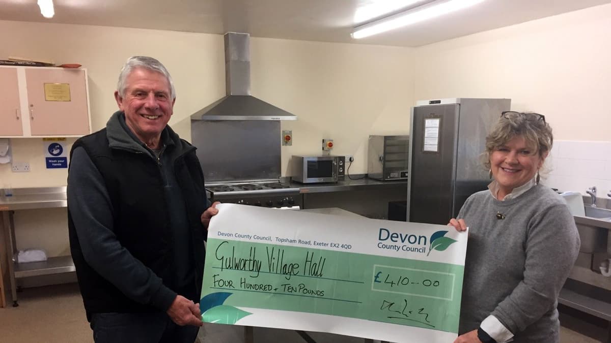 Gulworthy Village Hall gets boost from Devon Councty Council Debo ...