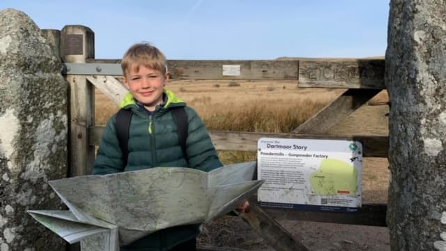 Milton Abbot boy Henry Vanstone does fundraising walk on Dartmoor in ...