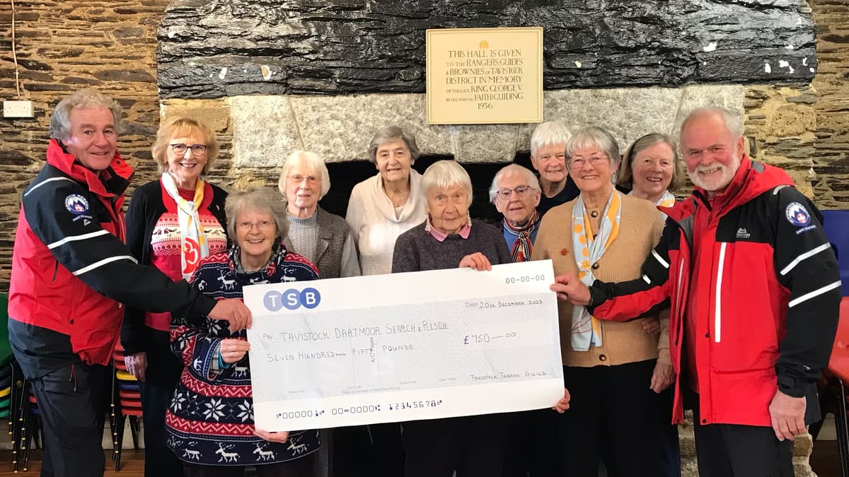 Trefoil Guild boosts the coffers of Dartmoor Search and Rescue ...