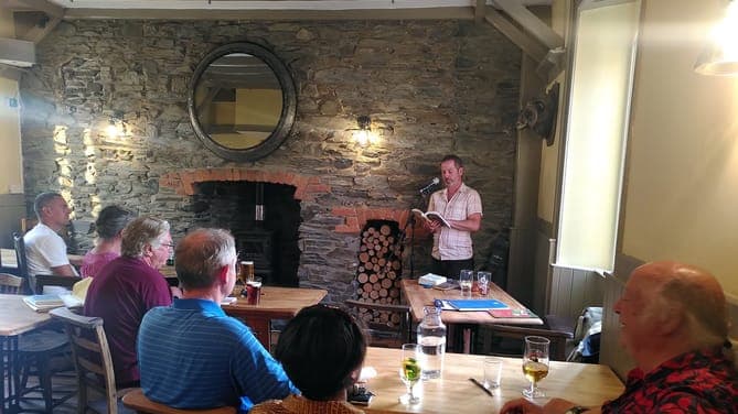 Tavistock spoken word poetry night back in September at Church Lane ...