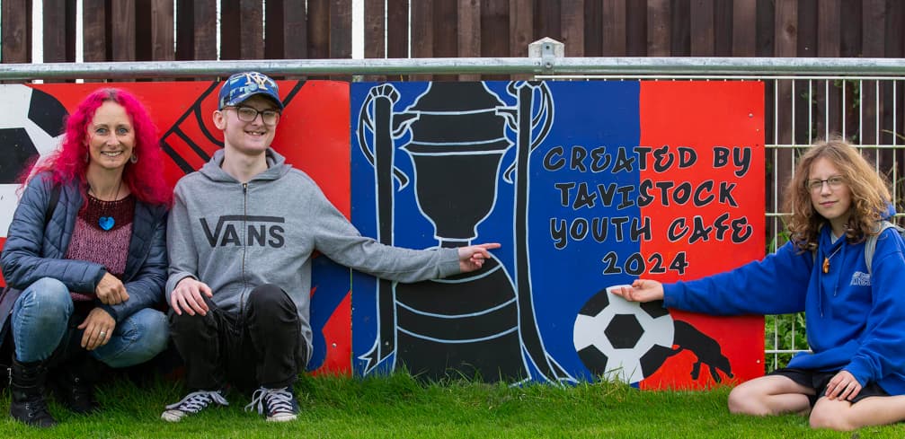 Young people brighten up Tavistock Football Club ground | tavistock ...