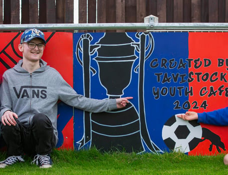 Young people brighten up Tavistock Football Club ground | tavistock ...