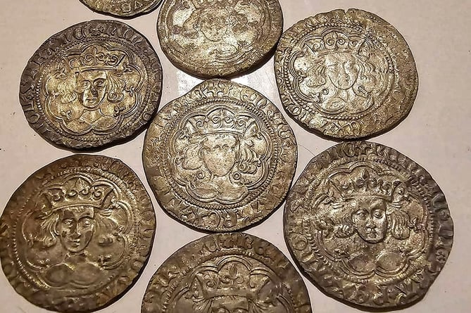 Hoard of medieval silver coins found a mile away from Okehampton Castle ...