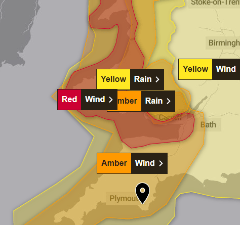 Live Storm Darragh updates from Devon | tavistock-today.co.uk