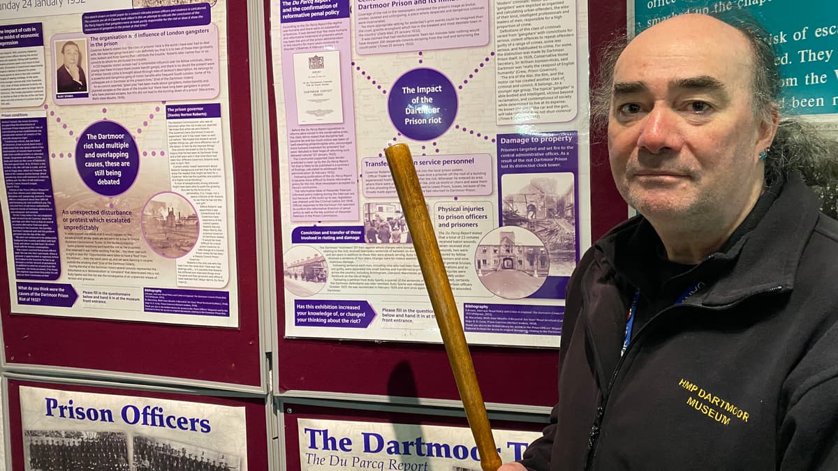 Princetown museum receives riot truncheon | tavistock-today.co.uk