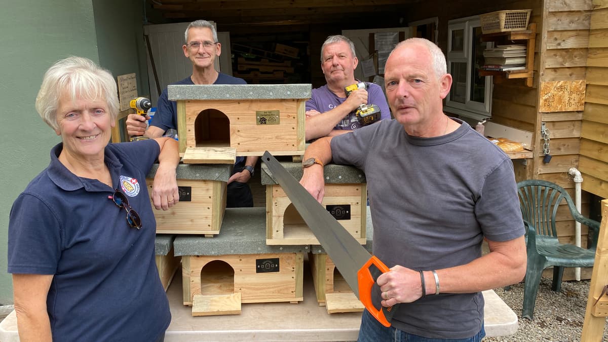 W Devon hedgehog rescuer thanks Tavistock woodworkers for prickly help ...