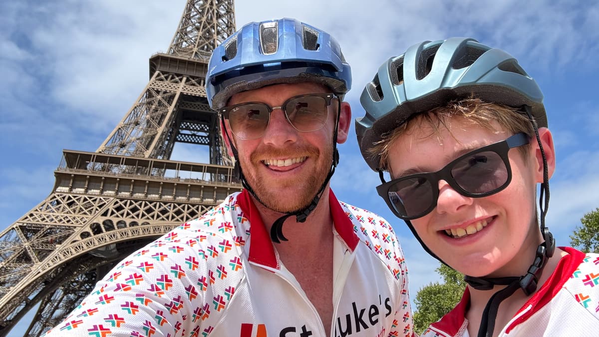 Father and son complete epic London to Paris cycle ride | tavistock ...