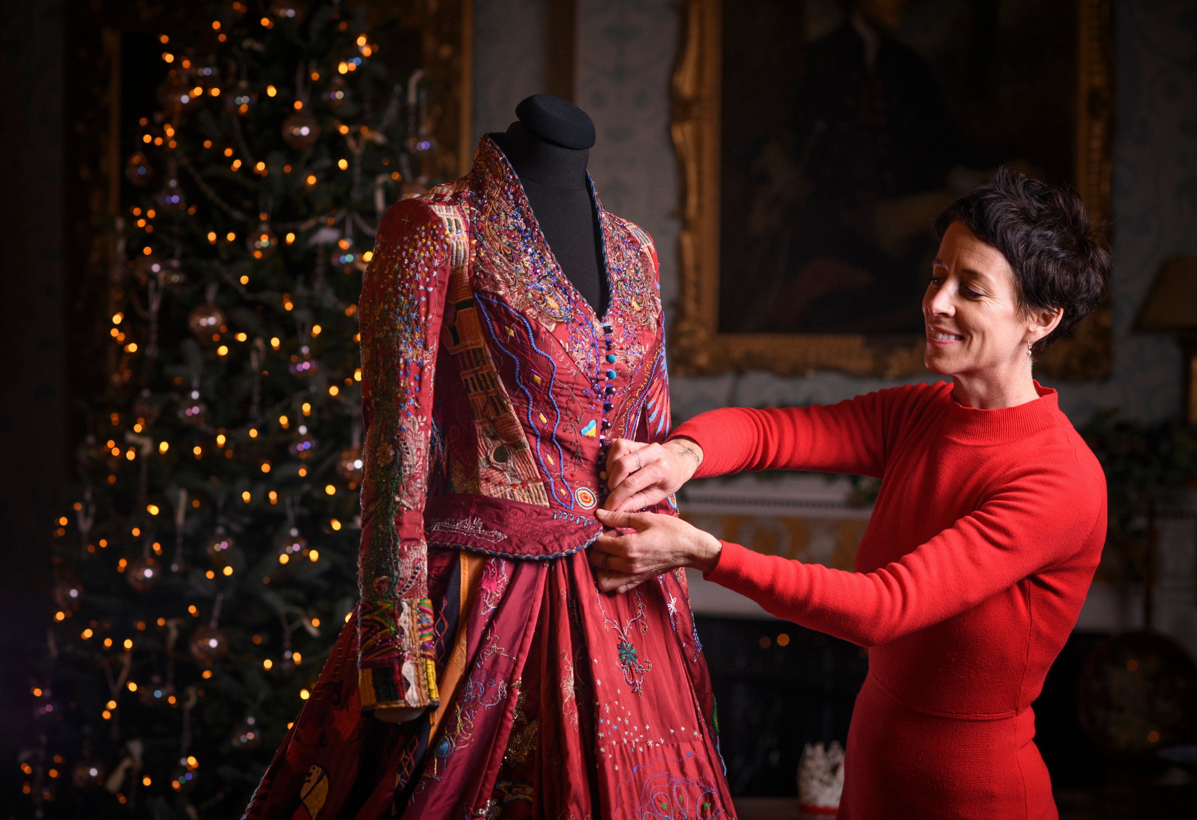 Sensational red dress at the National Trust's Killerton | tavistock ...