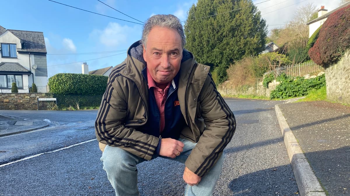 Tavistock pothole campaigner takes to the small screen | tavistock-today.co.uk