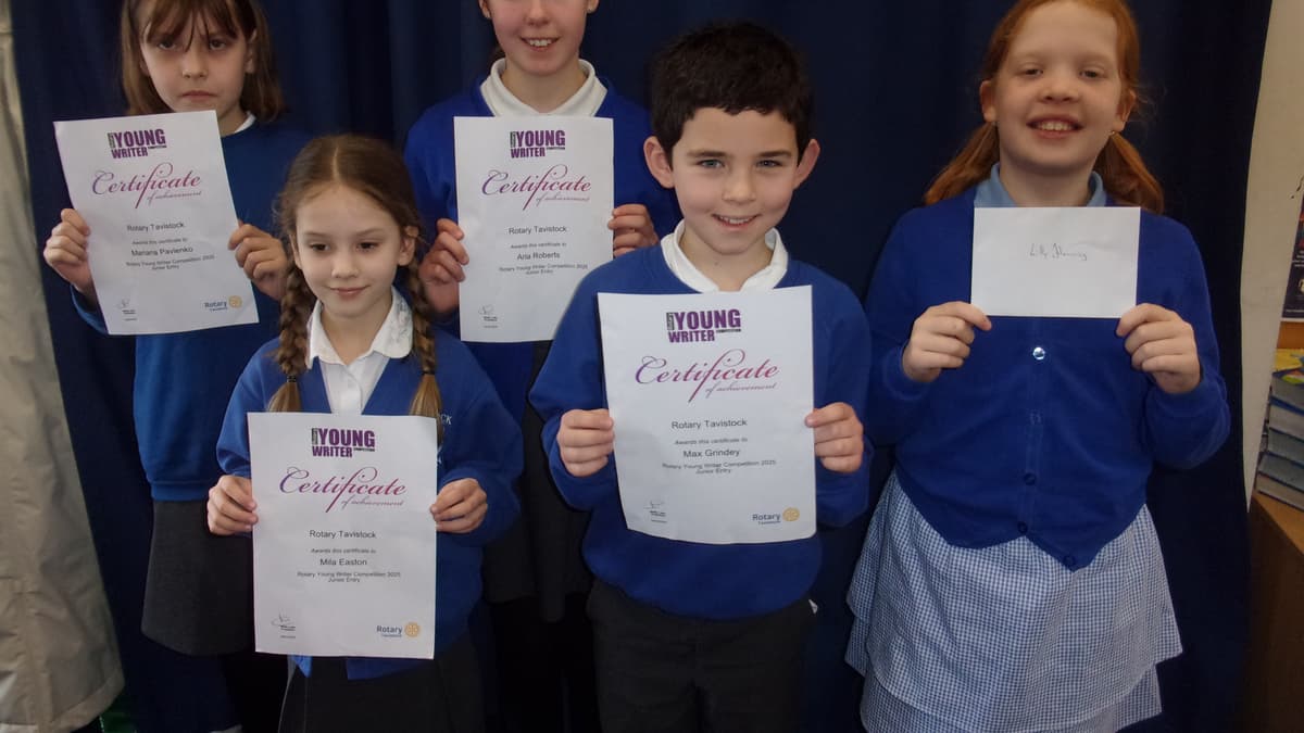 Young Tavistock scribes impress in writing contest | tavistock-today.co.uk