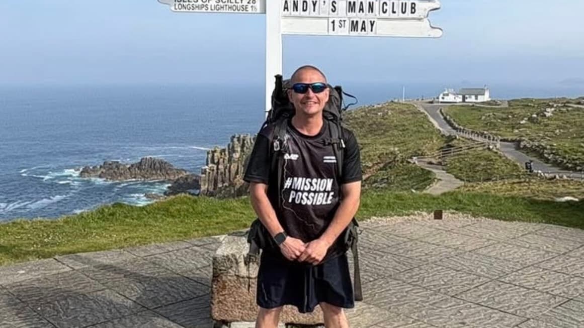 Charity hiker on Land's End to John O'Groats walk passes through ...