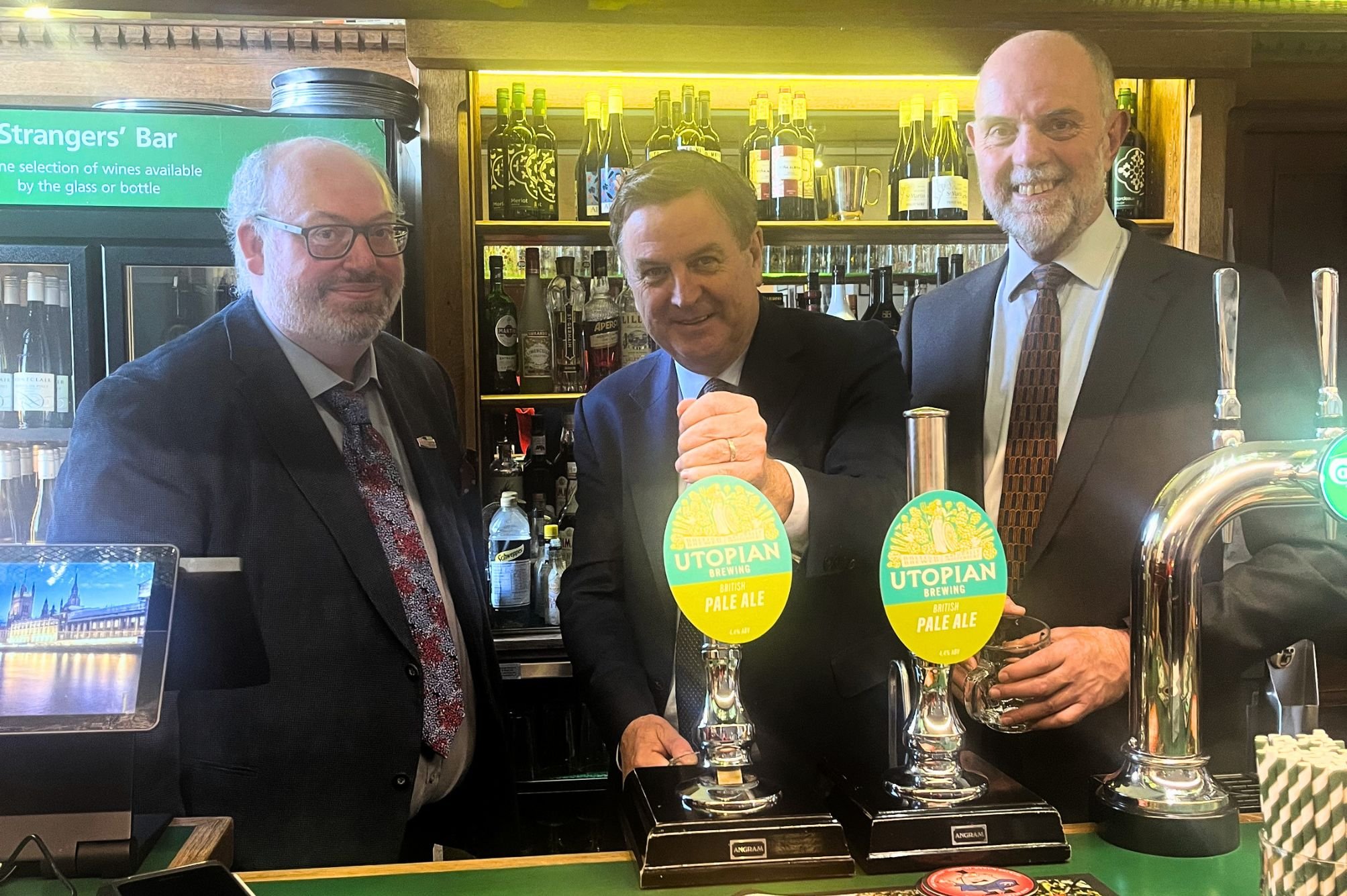 Local brewery's ale goes on tap in Parliament | tavistock-today.co.uk